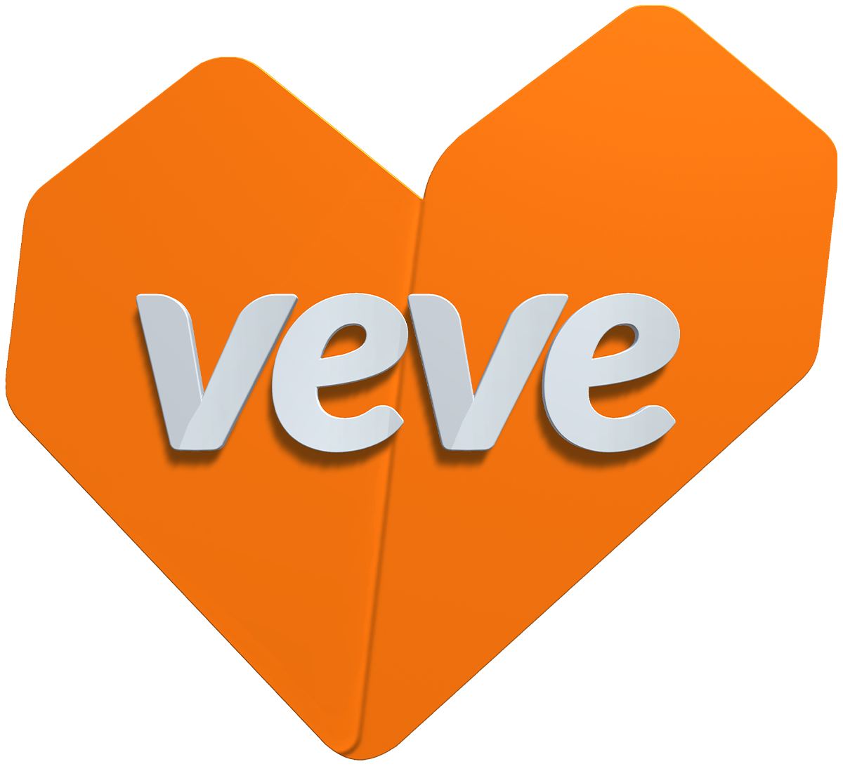 VeVe Heart Logo - Orange | VeVe Collectibles