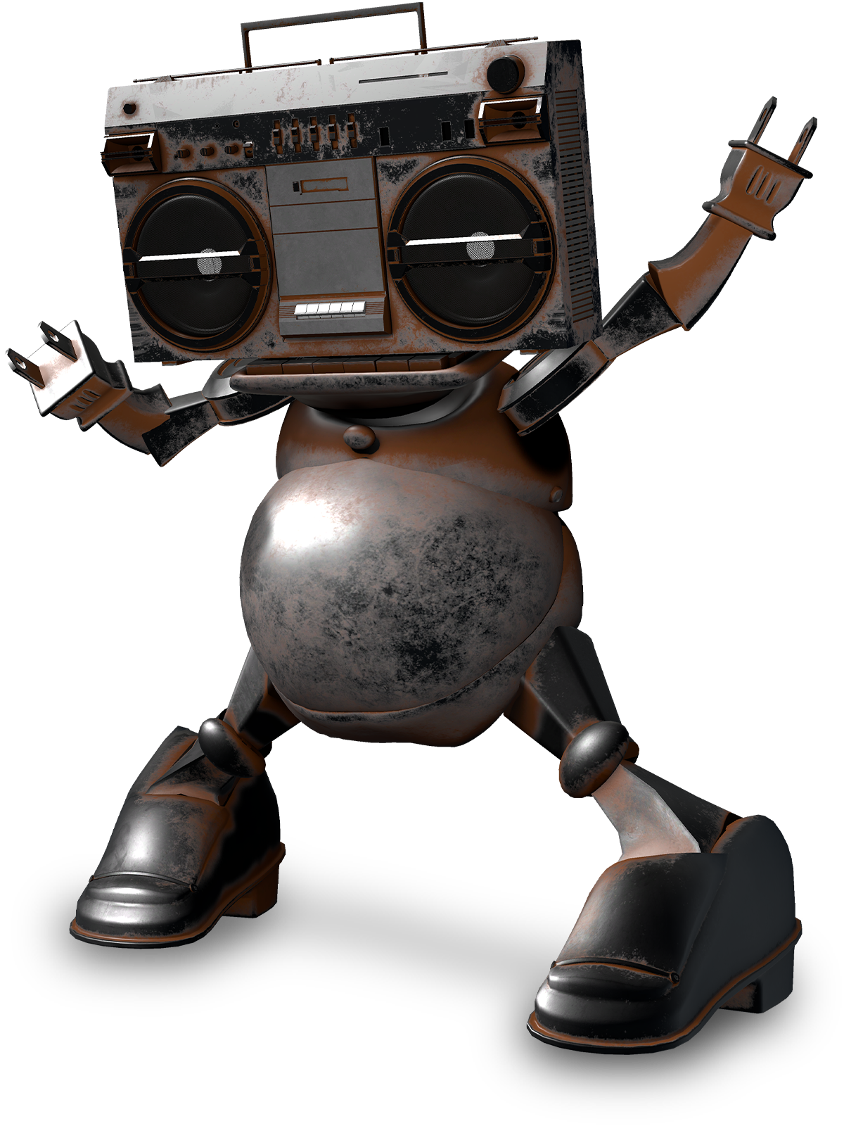 DJ Big Bot - Silver Rust | VeVe Collectibles