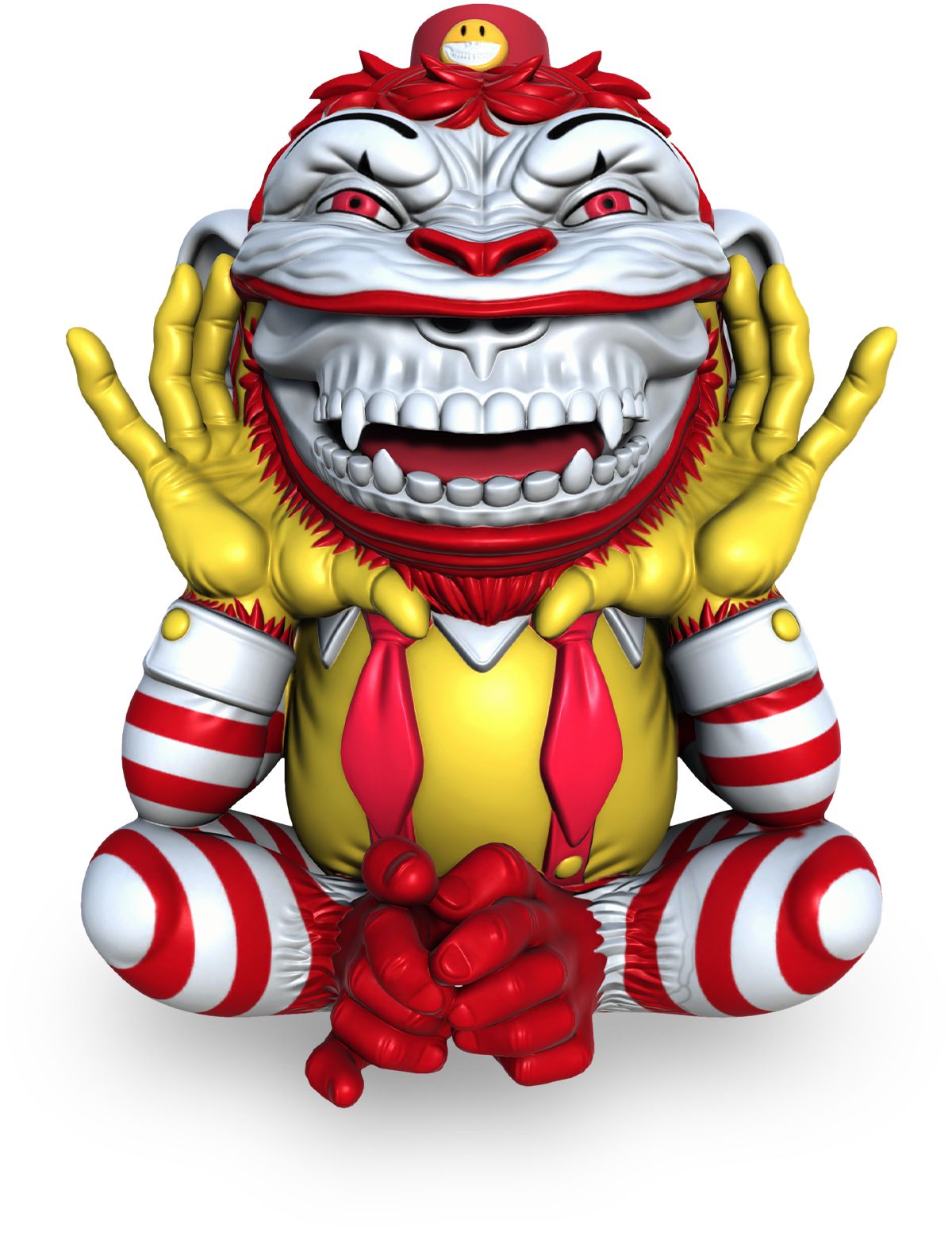 Mr. Mischief the Monkey Grin - Yellow & Red | VeVe