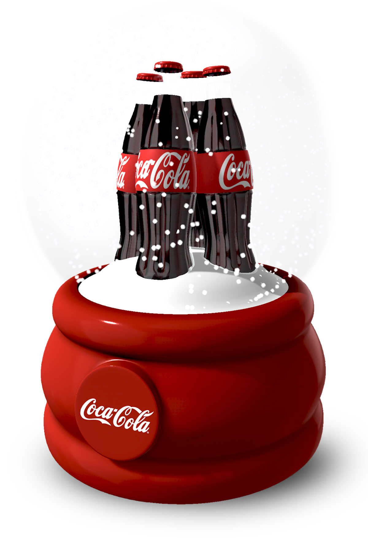 Snow Globe - 4 Coke Bottles Digital Collectible | VeVe