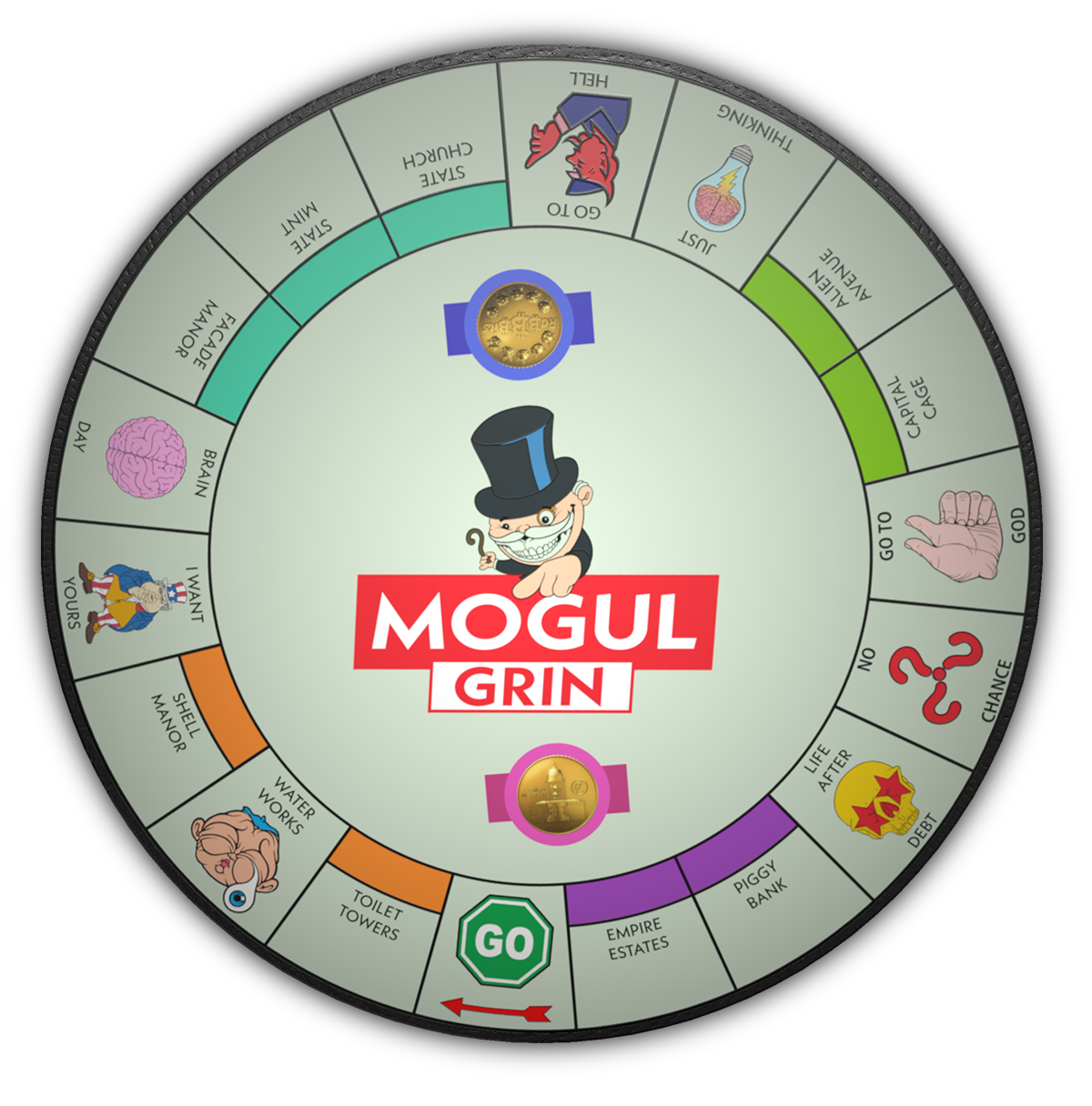 Mogul Grin Game Board | VeVe Collectibles