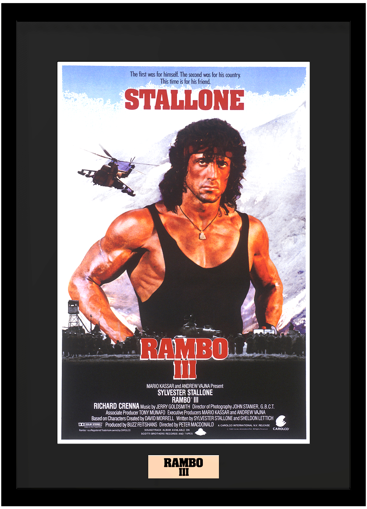 Rambo III - Original US Theatrical Poster (1988) | VeVe Collectibles